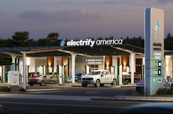 The Charging Station of the Future Today Electrify America to Transform the Electric Vehicle Charging Experience Creating a Customer Oasis with Ultra Fast Charging Electrify America NEWSROOM